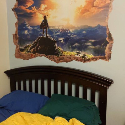 The Legend of Zelda Wall Art Decal Zelda Decor Game Wall Art Video Game ...