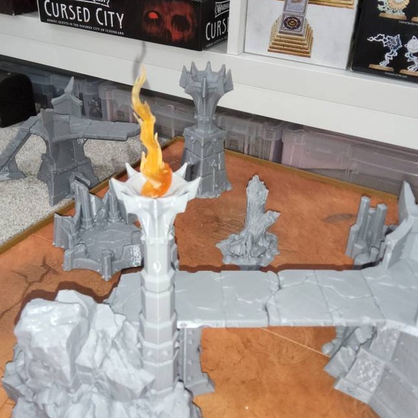 Grass Texture STL Files - Hyground Square Crowns, Terrain for Miniature ...