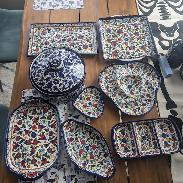6 Coffee Cups With 1 Coffeepot Pitcher Dallah Coffee Serving Set Hebron ...