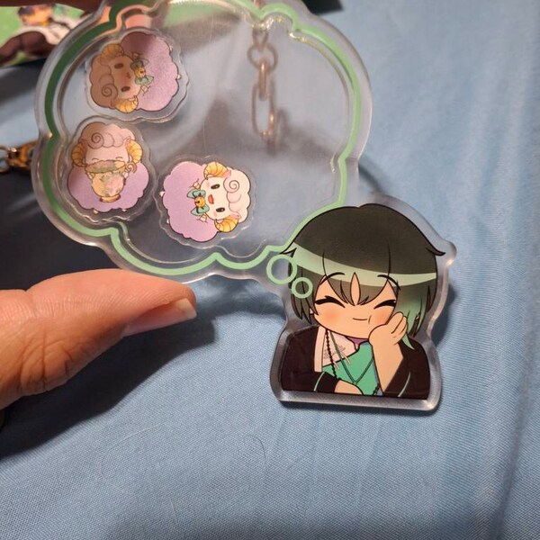 Shaker Charm Obey Me Royals Diavolo Barbatos MC Sheep Chan Fanmade - Etsy