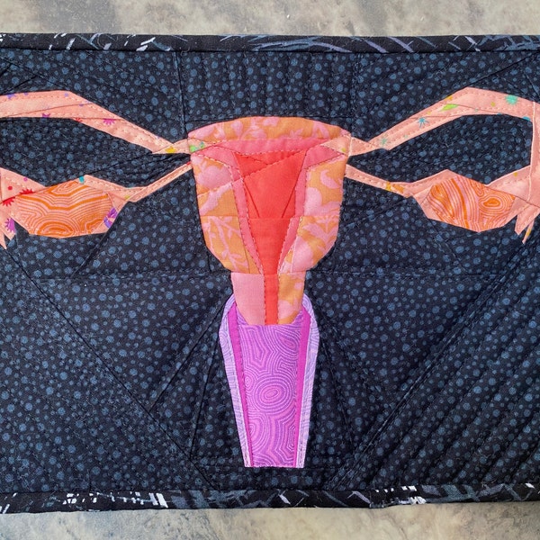 Anatomical Uterus Paper Piecing Pattern - Etsy