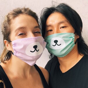 Kawaii Kuma Bear Snout Fashion Face Mask more Colors MADE IN USA ...