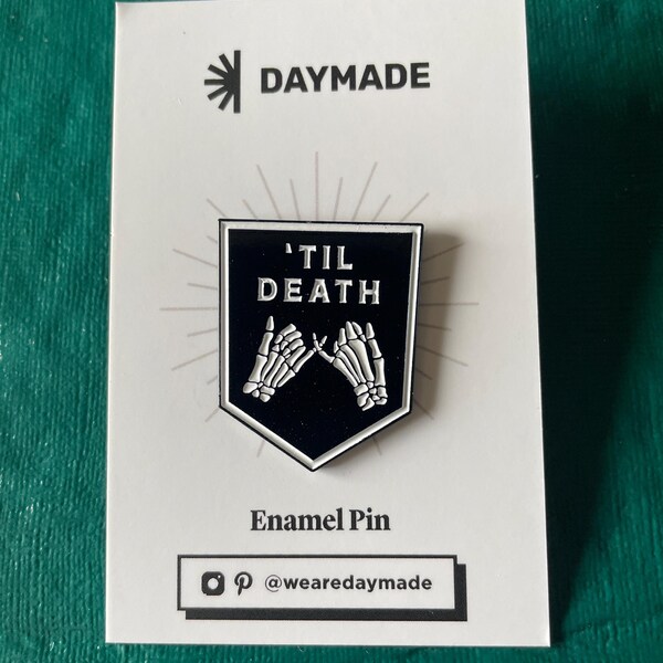 CUSTOM 'til Death Sticker, Wedding Favors, Takeaways for Gothic Themed ...