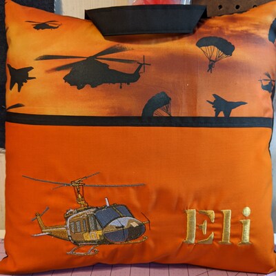 Bell UH-1 Iroquois Helicopter. Machine Embroidery Design. Helicopter ...