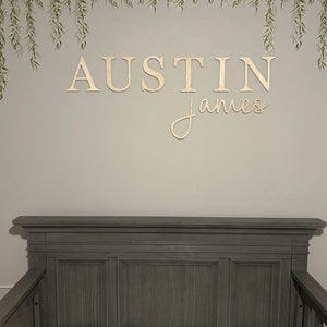 Wooden Name Cutouts, Wooden Letters, Custom Name Sign, Baby Shower ...