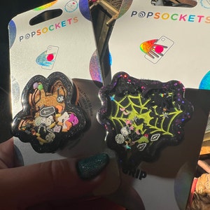 Webbed Heart Shaker Popsocket™, Spider Web Shaker Popgrip™, Halloween ...