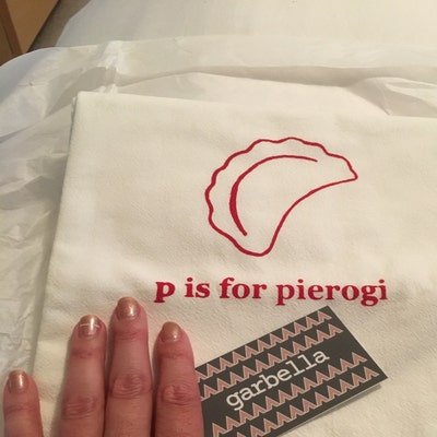 P is for Pierogi Baby One Piece Bodysuit red or Charcoal Gray Poland ...