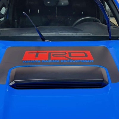 3rd Gen Toyota Tacoma Anti Glare 3M Hood Scoop Decal Graphic W/ Red ...