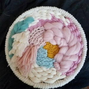 Round Weaving Beginners Kit Woven Wall Hanging Tutorial Fibre Arts ...