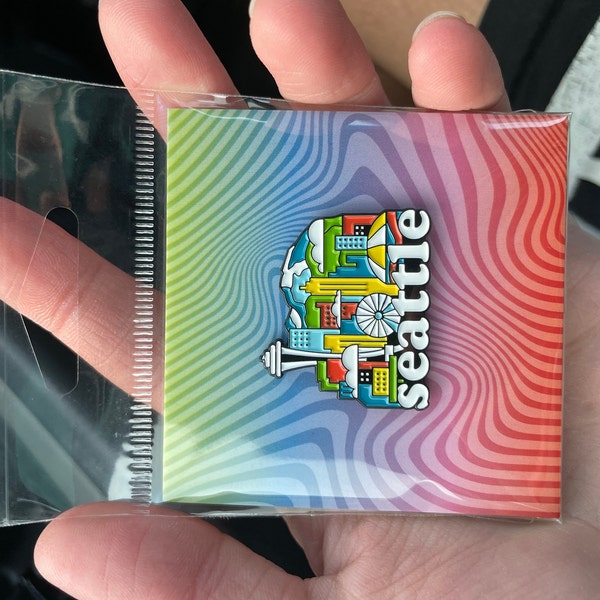 Seattle - Enamel Lapel Pin - Etsy