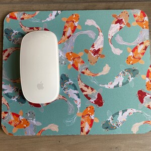Mouse Pad Koi Fish Mouse Pad Mouse Pad Office Mouse Pad Personalized ...