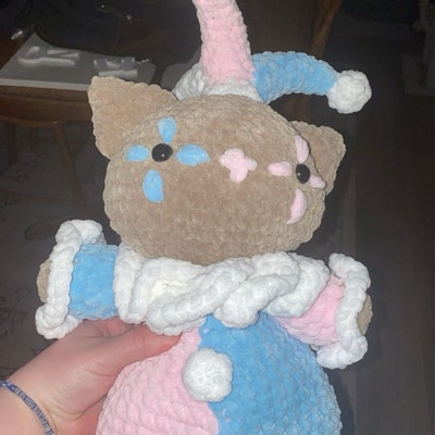 Crochet Jester Kitty and Bunny Pattern. Crochet Jester Bunny. Crochet ...
