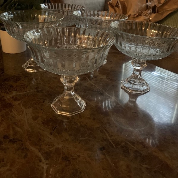 Clear Compote Vase, Clear Compote Bowl, Pedestal Vase, Wedding ...
