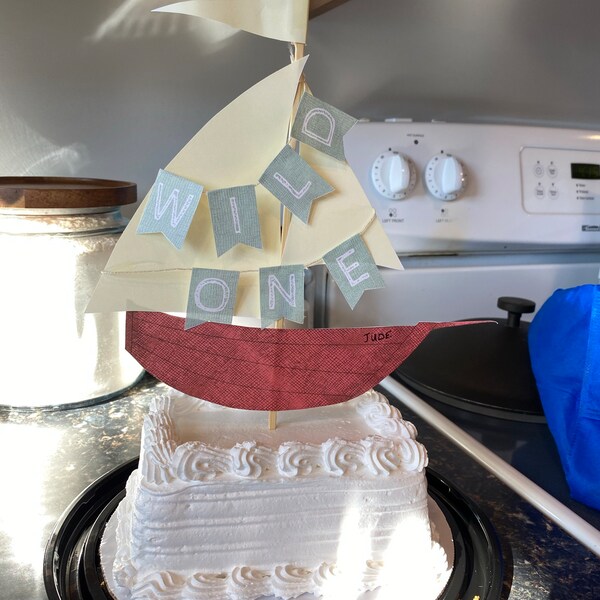 Where the Wild Things Are Printable Cake Topper, Boat Cake Topper, Wild ...