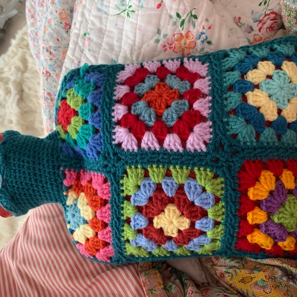 Crochet Double Side Rose Flowers Pillow Cover,vintage Crochet Pillow ...