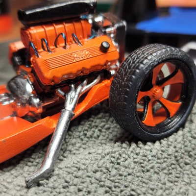 3D Printed Supercharged Ford Flathead Engine for Scale Model Cars, 1/24 ...