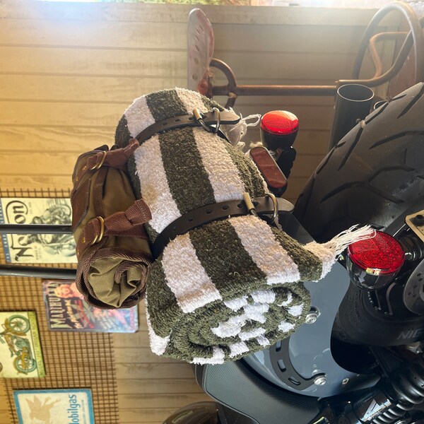 Leather Blanket Roll / Hiking Gear / Serape Blanket / Outdoor / Bedroll ...