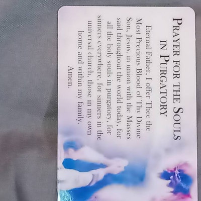 St. Michael the Archangel Card With Guardian Angel Prayer Card High ...