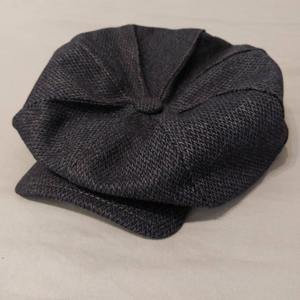 White Linen Cap,small Volume Hat,peaky Blinders Cap,newsboy Hat,men's ...