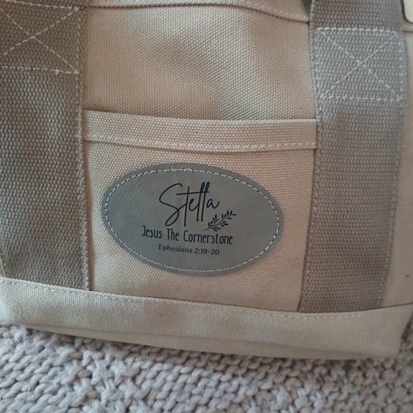 Bible Bag,canvas Satchel Tote, Multi Pocket,personalized,religious Gift Women,bible Study ...