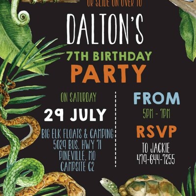 Snake Party Favor Tags Snake Party Favors Reptile Party - Etsy
