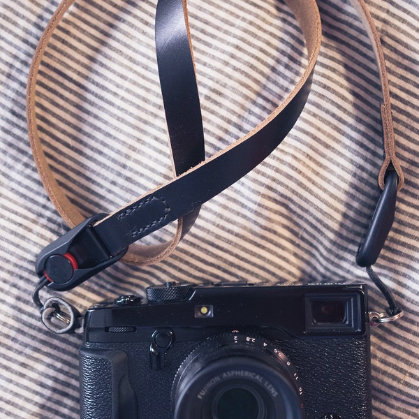 Horween Leather Camera Strap - Made With Peak Design Anchor Links - Etsy