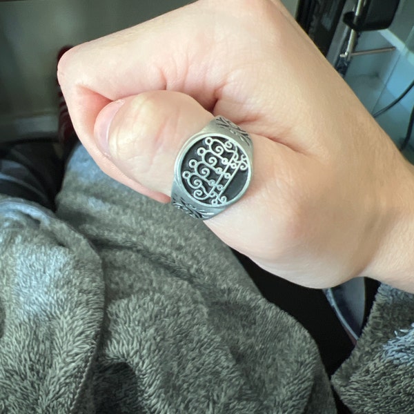 King Paimon Goetia Ring Ars Goetia Demon Seal Lemegeton - Etsy