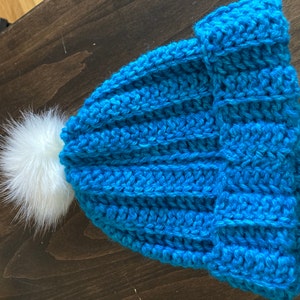 Crochet Pattern / Easy Adult Beanie Made From Rectangle / Beginner ...