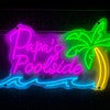 Poolside Sign Custom Neon LED Sign Pool Bar Decor Poolside Oasis Sign ...