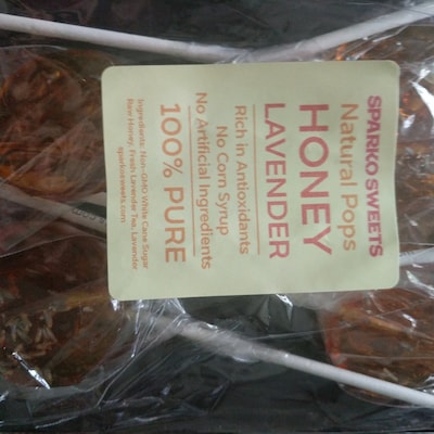 Honey Lavender Tea Handcrafted Lollipops, With Organic Honey and ...