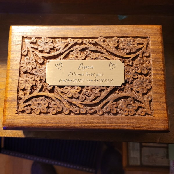 Custom Engraved Solid Brass Plate Picture Frame Art Label Name Tag 3" X ...
