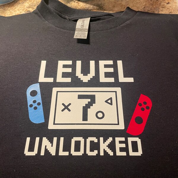 Level 7 Unlocked Svg, 7th Birthday Boy Girl Kids, Seven Years Old Gamer ...