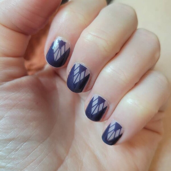 Raspberry Modern French Heat Activated Nail Wraps - Etsy