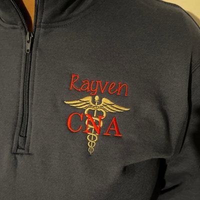 CNA Sweatshirt Certified Nursing Assistant Nurse Sweatshirt Caduceus ...