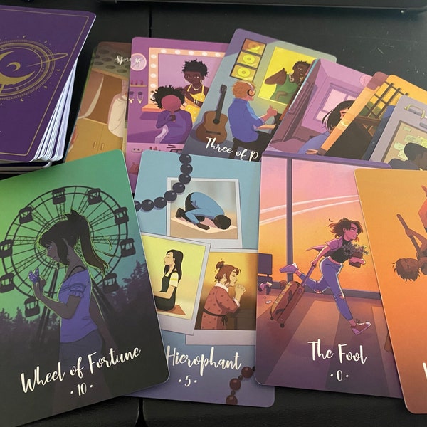 Tarot Cards Cosmic Cycles, 4th Standard Edition With 12 Extra Cards - Etsy