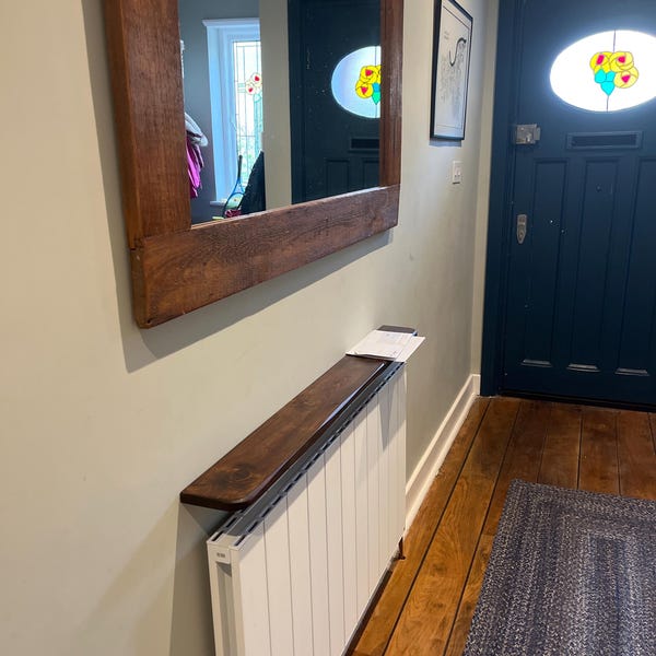 Handmade Radiator Shelf, Made From Solid Wood, Rustic Style ...