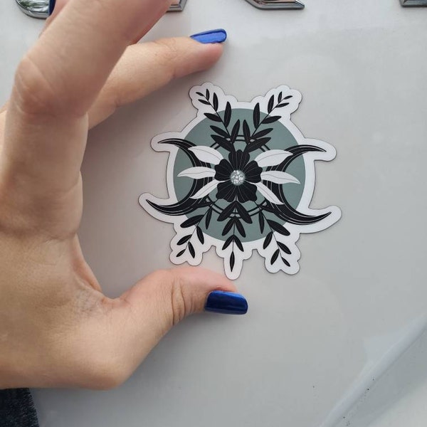 Cottagecore Mushroom Clear Sticker, Nature Inspired Sticker, Magical ...