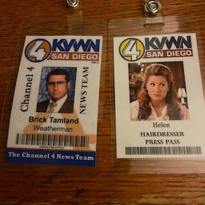 The Office Dunder Mifflin ID Badge Jim Halpert, Pam Halpert, Dwight ...