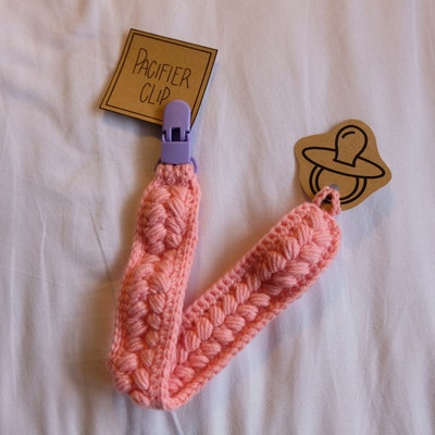 Sweet Bean Soother Saver Crochet Pattern Baby Soother Clip - Etsy