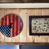 American Flag Clock,rustic USA Clock,patriotic Wall Clock,usa Flag ...