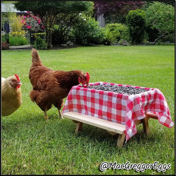 Chicknic Picnic Table for Chickens - Etsy