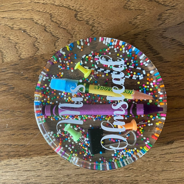 Teacher Coaster, Teacher Coaster Resin, Teacher Desk Decorations ...