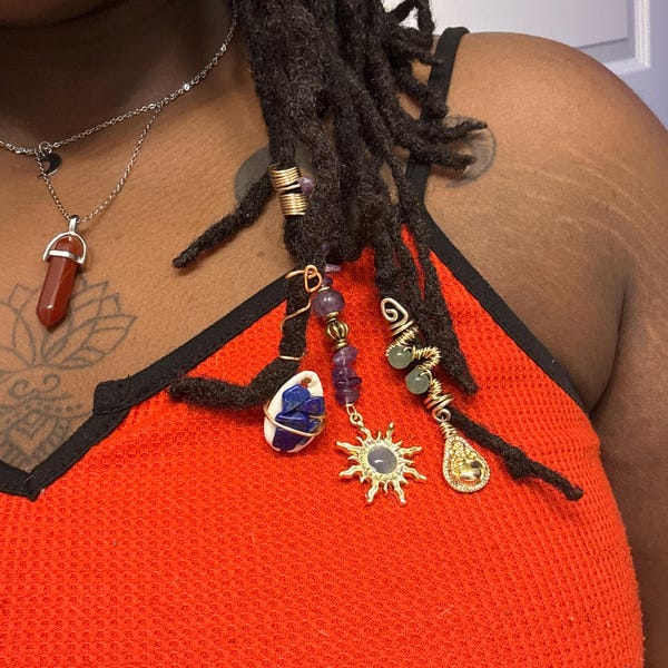 Africa Loc Jewelry. Dreadlock Hair Accessories, Beads for Braids ...