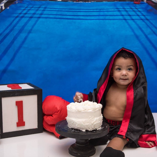 Personalized Boxing Set Robe, Shorts, Wearable Baby Gloves - Etsy