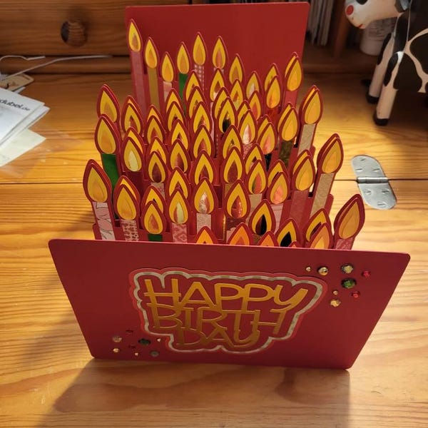 Candles Card - Age Birthday Candles Card (5” X 7”) - Candle for Every ...