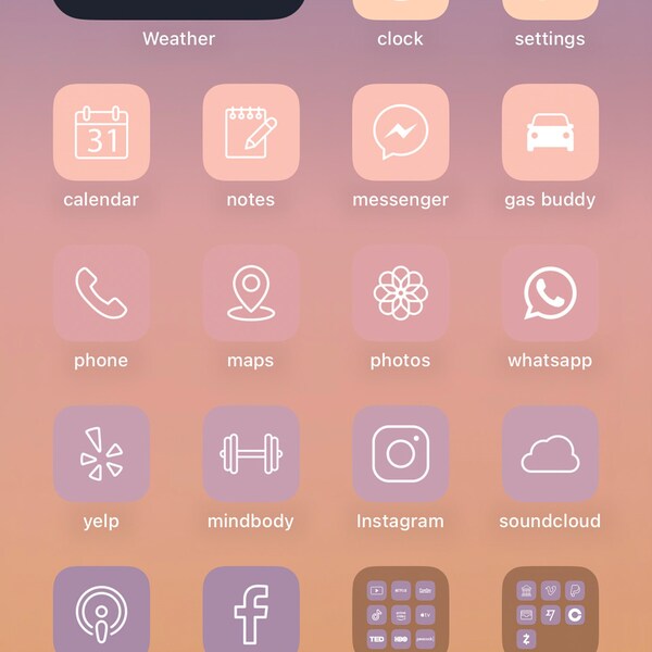 Aesthetic Ios Icons, Ios App Icons Neutrals, iPhone Icons, Widgets ...