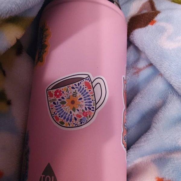 Coffee Cup Sticker | Stickers for Hydroflask | Laptop Sticker | Gift ...