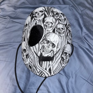 Custom Design Blank Face Plate Round Resin Mask Masks Made - Etsy