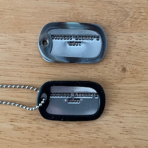Real Debossed Military Dog Tags Dogtags Custom Personalized Made in USA ...