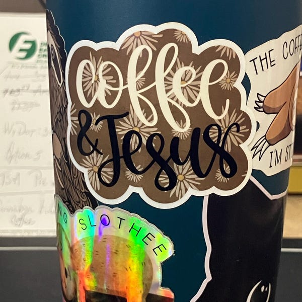 Coffee Sticker,coffee Addict Sticker Pack,coffee Decal,artsy Arthurs ...